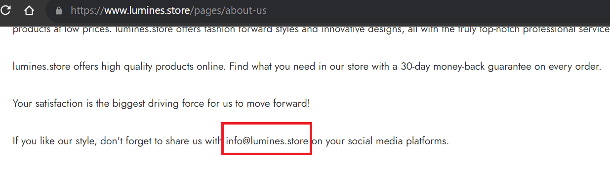 Is lumines.store A Scam? (Shoppers, Beware Of Online Shopping Traps!)
