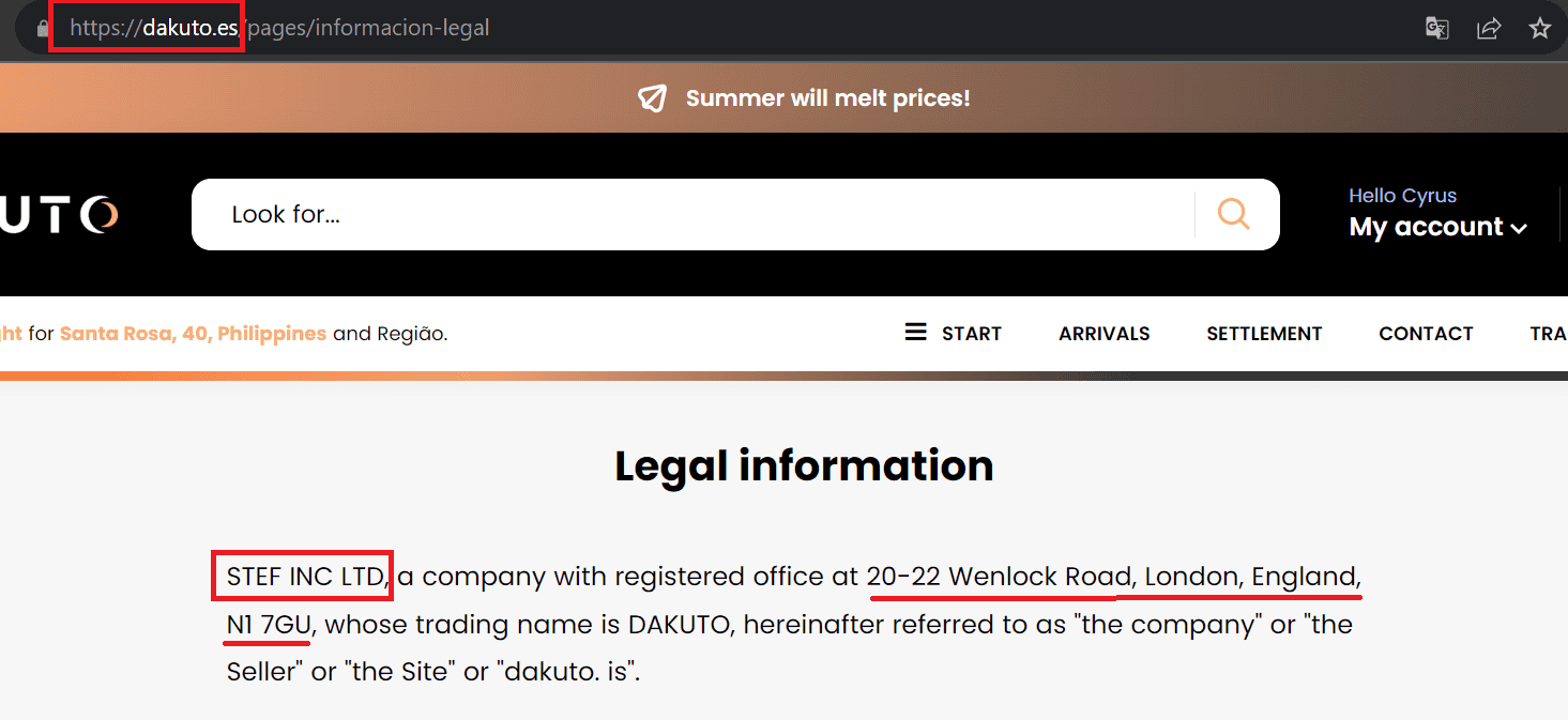 Is dakuto.es A scam? (Think Twice Before You Shop!)