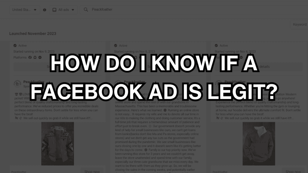 How Do I Know If A Facebook Ad Is Legit? (Things That You Can Do)