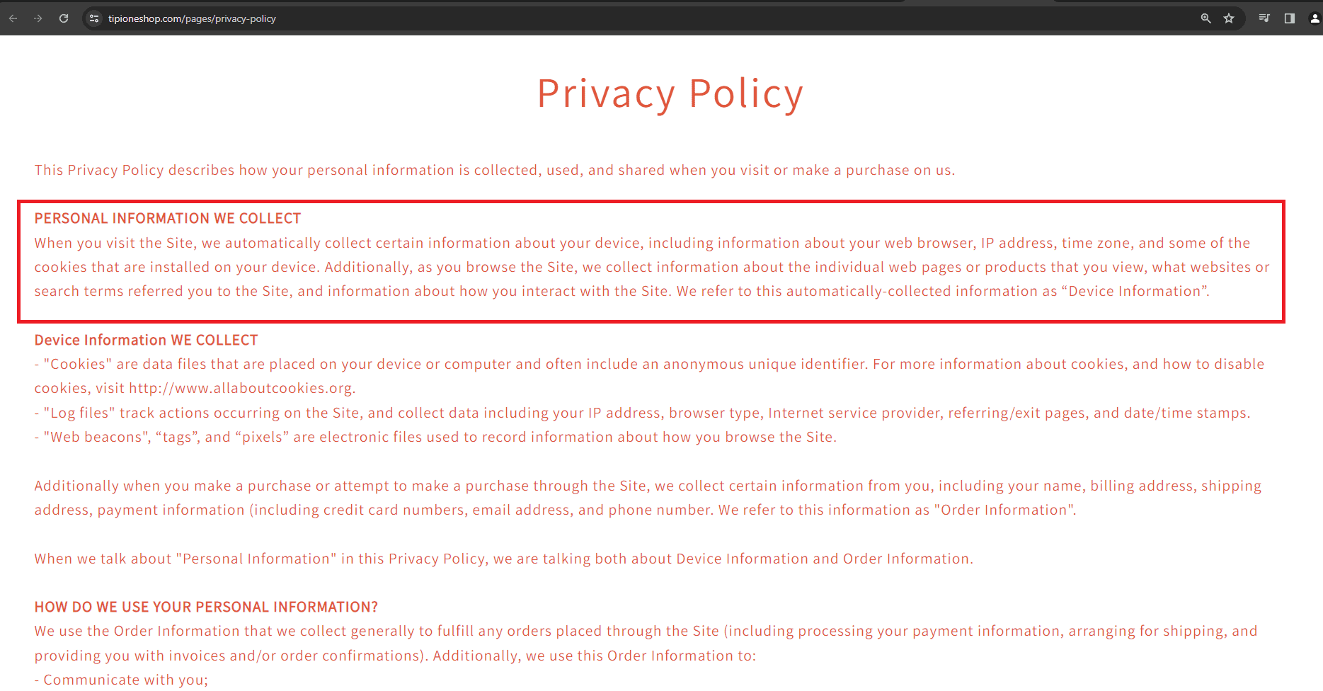Is Tipioneshop.com A Scam? (Customers, Watch Out For Online Traps!) | We Get Scammed For You